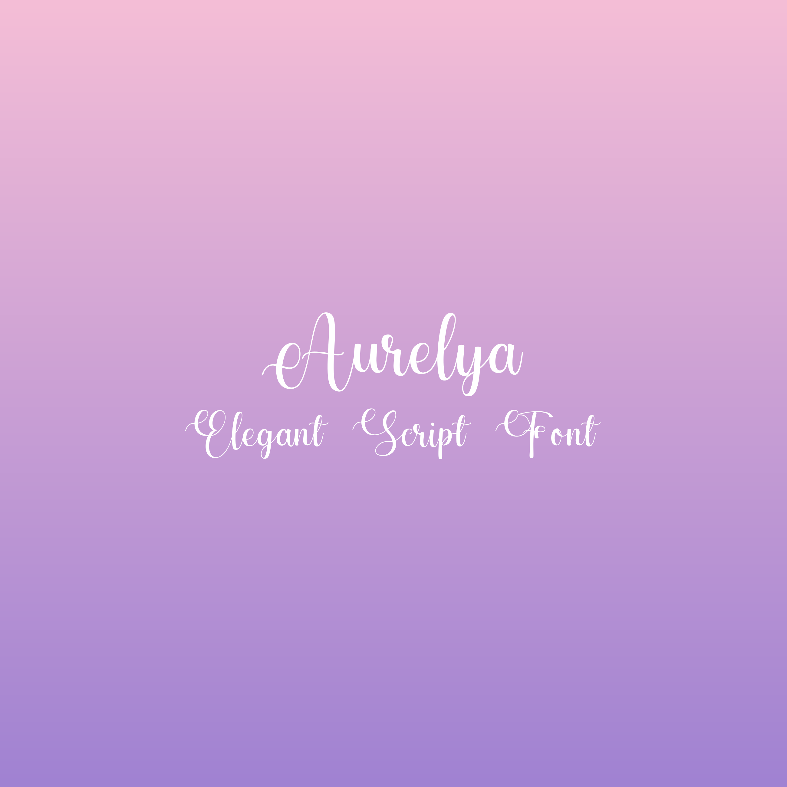 Aurelya Elegant Script Font | Cricut Font | Handwritten Logo & Brandin ...