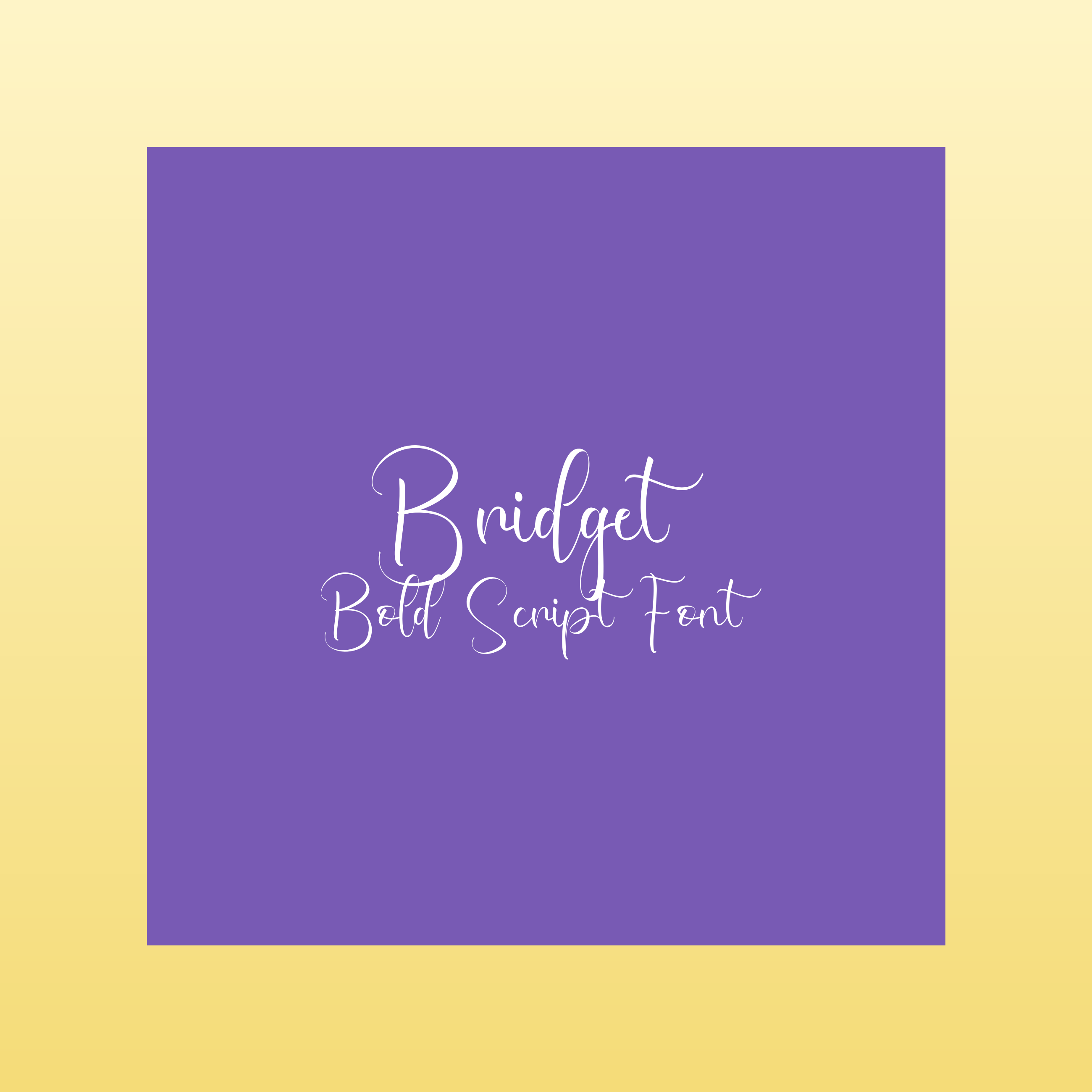 Bridget Bold Script Font | Cricut Font | Handwritten Logo & Creative B ...