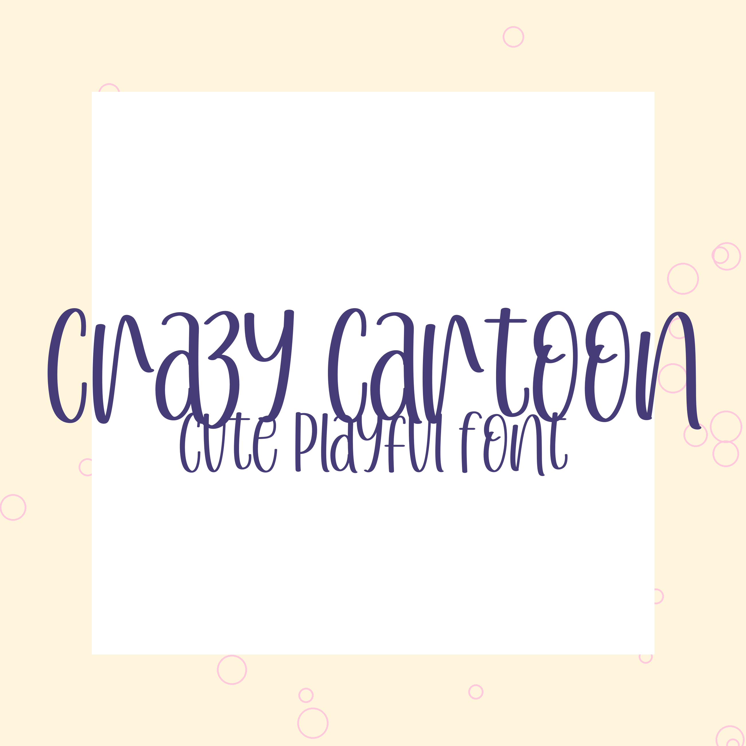Crazy Cartoon Cute Font | Playful Cricut Font | Kids Cartoon Handwritt ...