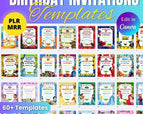 Editable Canva Birthday Invitation Templates — 60+ Digital Invites ...