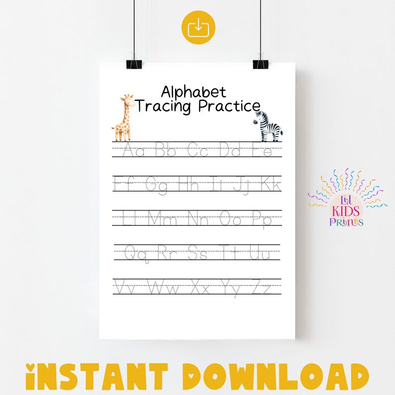 Alphabet Tracing Worksheet | Uppercase & Lowercase Letters | Fine Moto ...