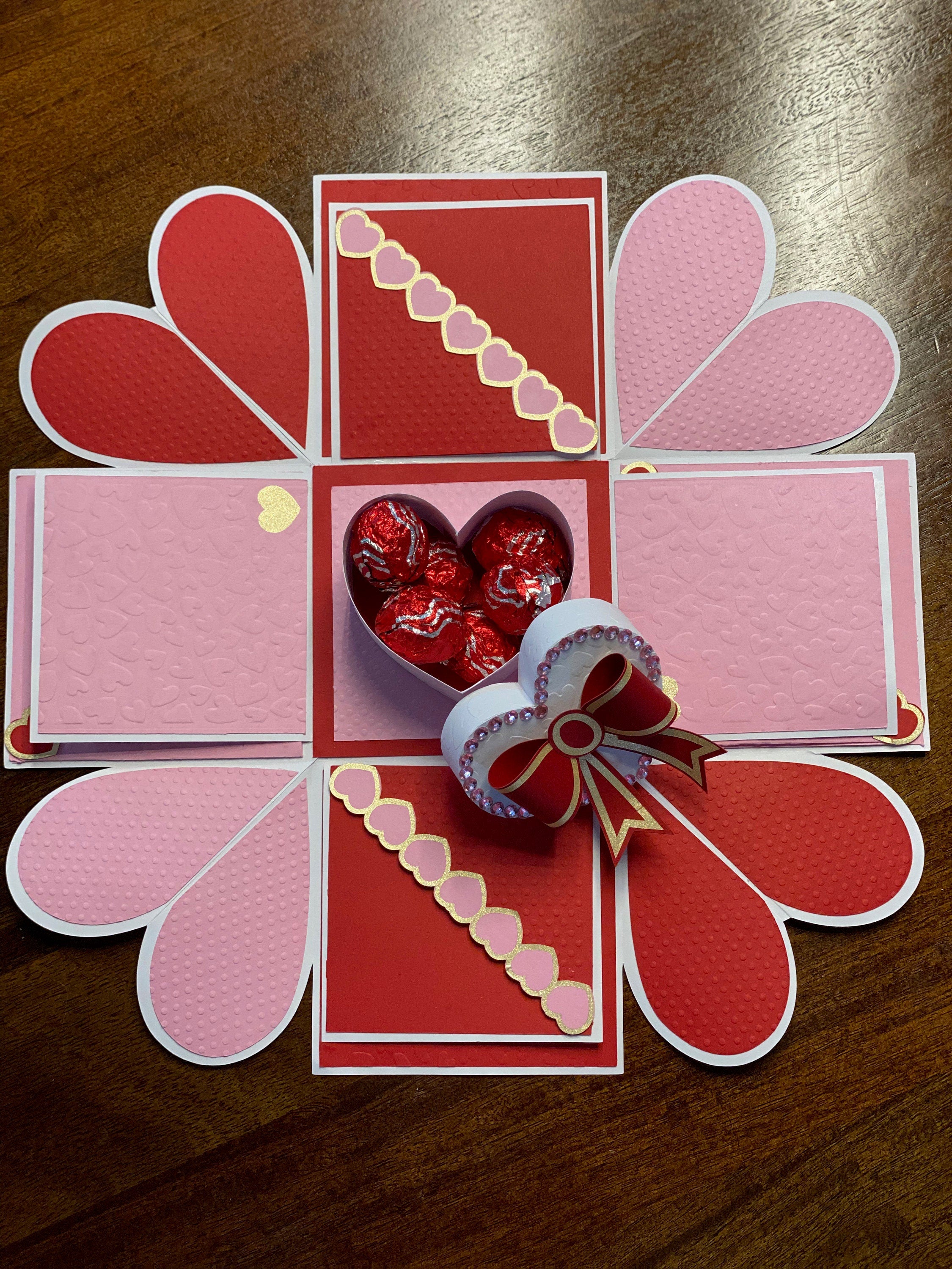 Heart Explosion Box SVG for Cricut | Instant Download 5in Template ...