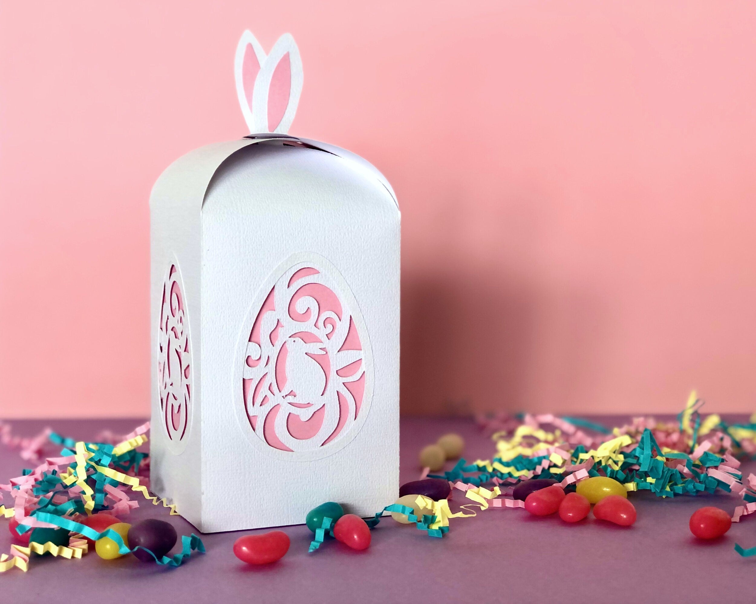 Easter Bunny Treat Box SVG – Candy & Egg Holder Template – Crafty Temps