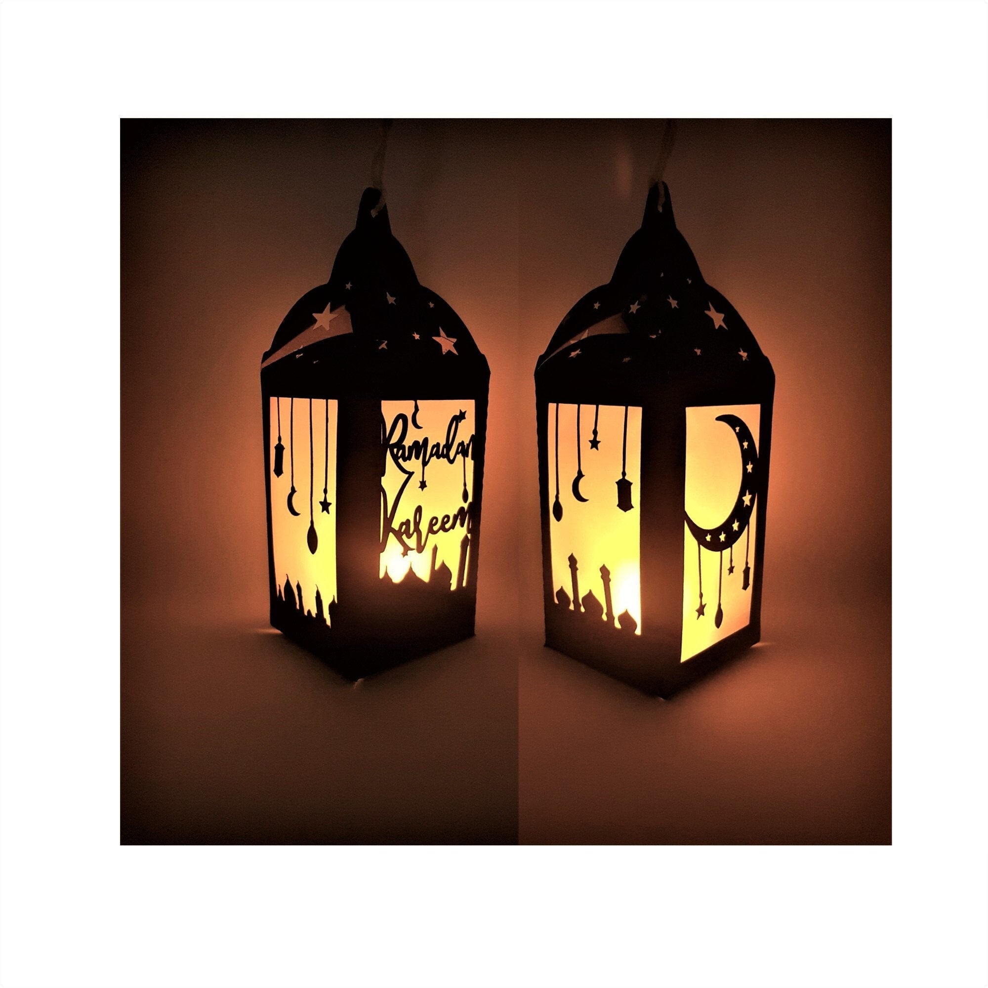 Ramadan Kareem Paper Lantern SVG Template – Instant Download – Crafty Temps
