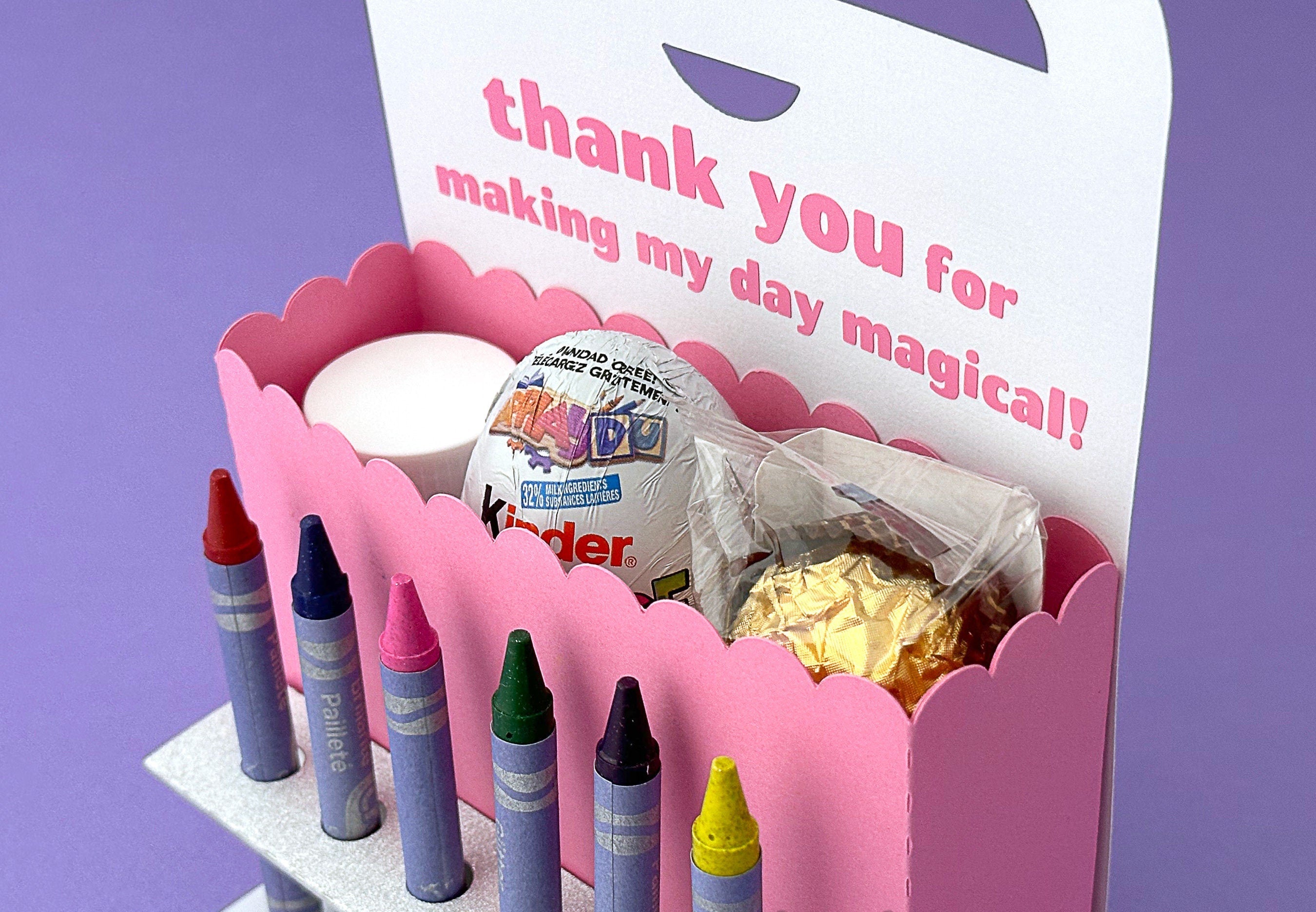 Printable Coloring Suitcase SVG Template with Crayon Holder — Party ...