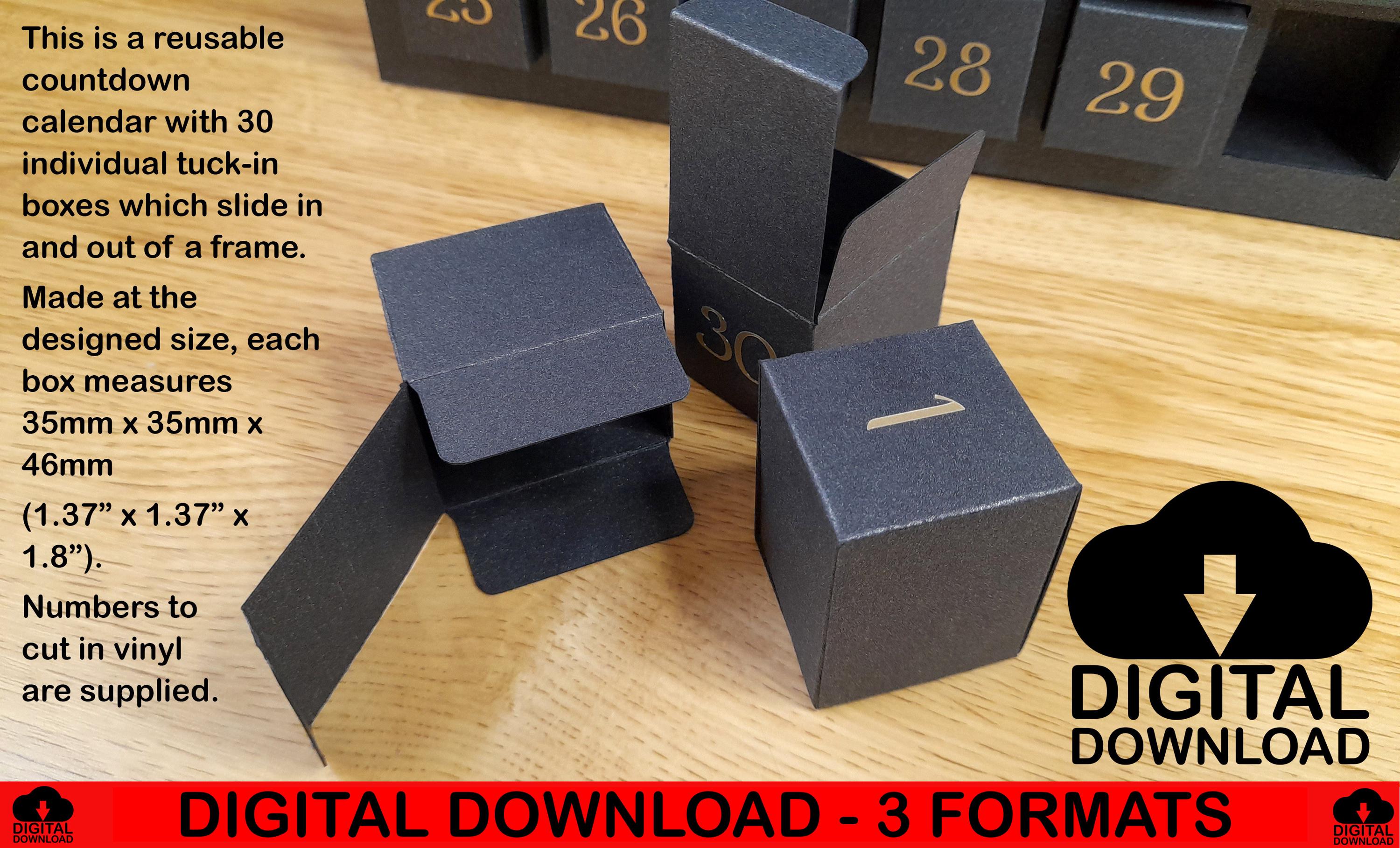 Ramadan Countdown Calendar SVG — 30-Day Paper Craft Template for Cricut ...