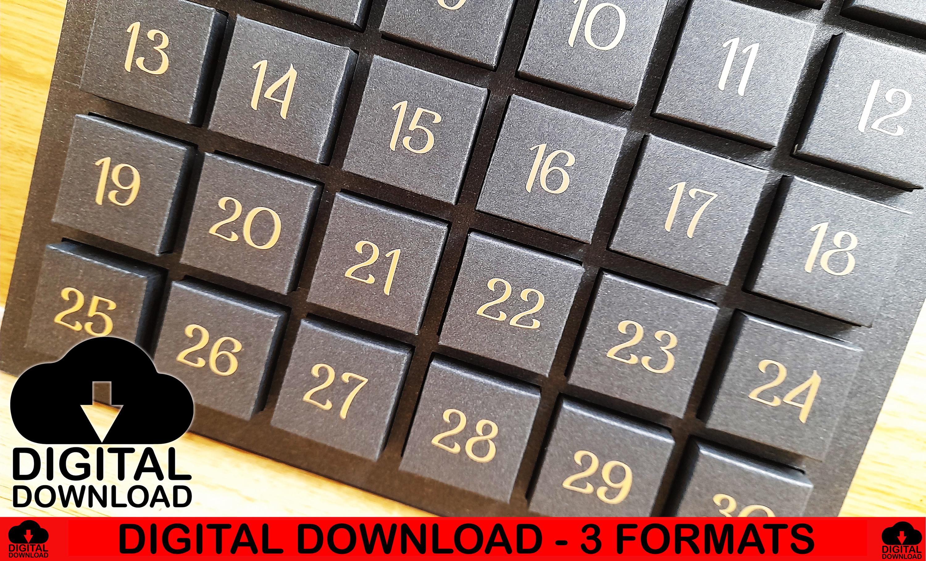 Ramadan Countdown Calendar SVG — 30-Day Paper Craft Template for Cricut ...