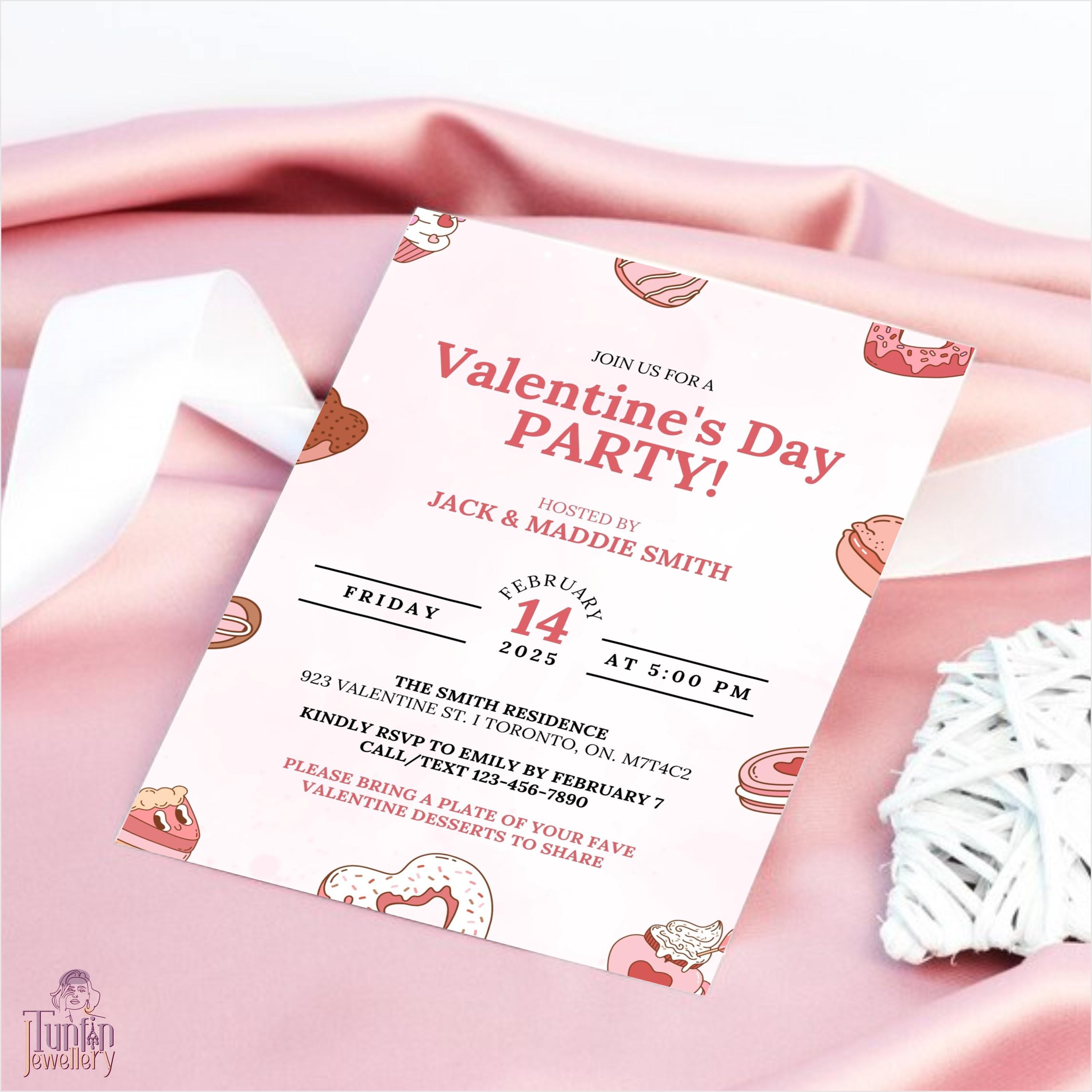 Editable Valentine's Day Invitation Template — Instant Download PDF ...