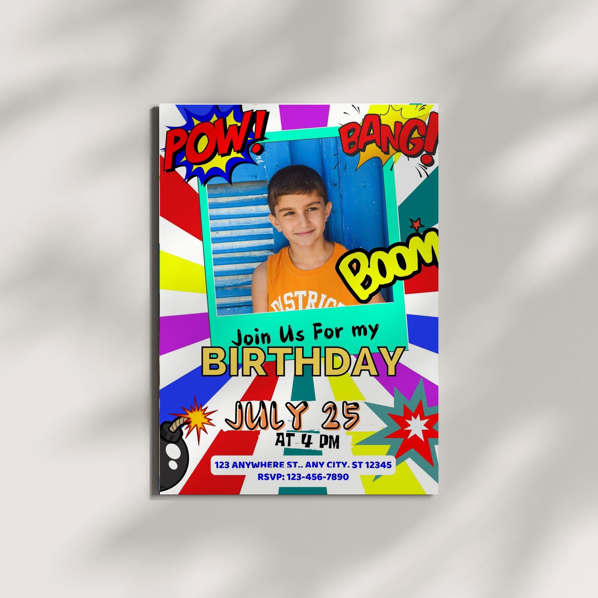 50 Editable Kids Birthday Invitation Templates — Canva MRR & PLR Pack ...