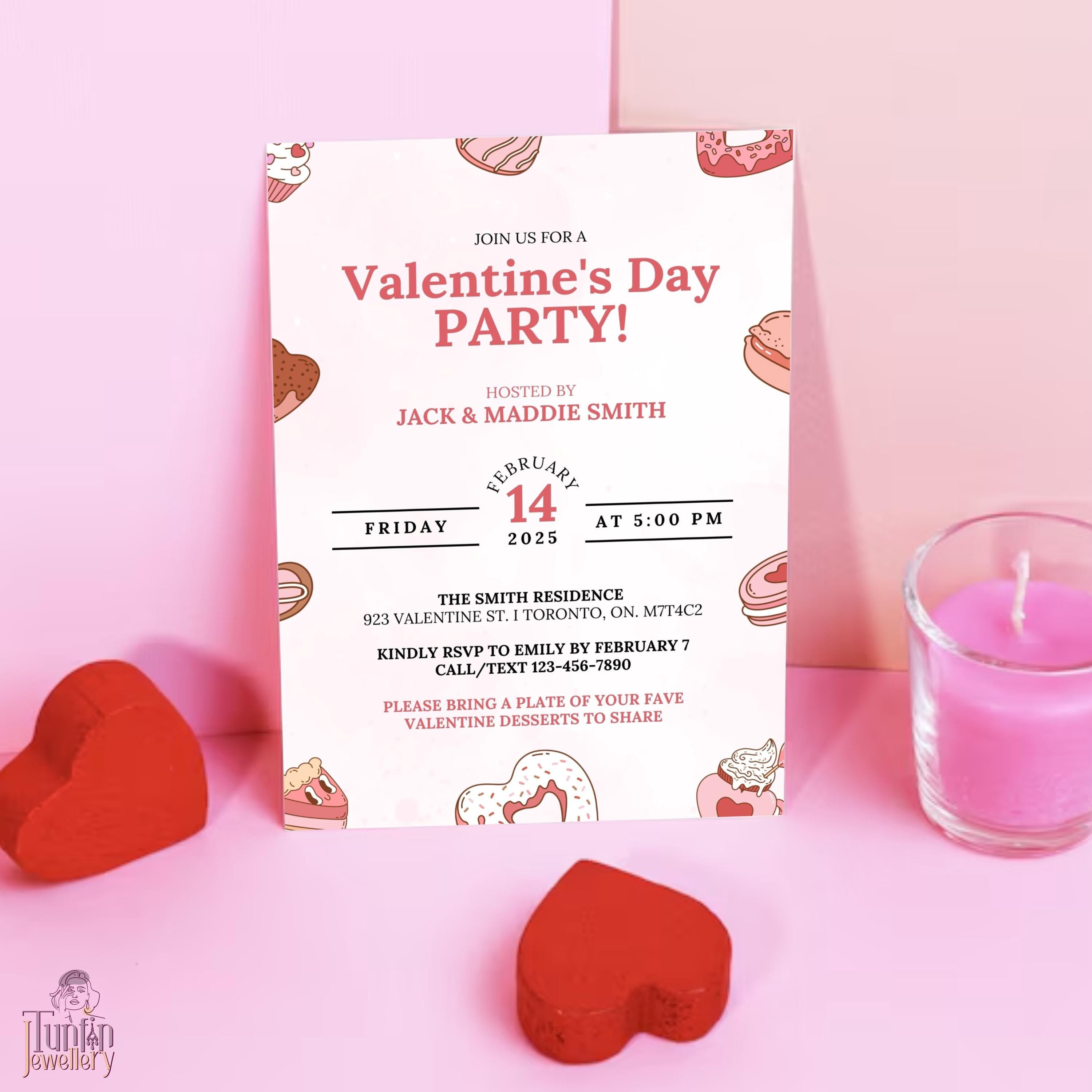 Editable Valentine's Day Invitation Template — Instant Download PDF ...