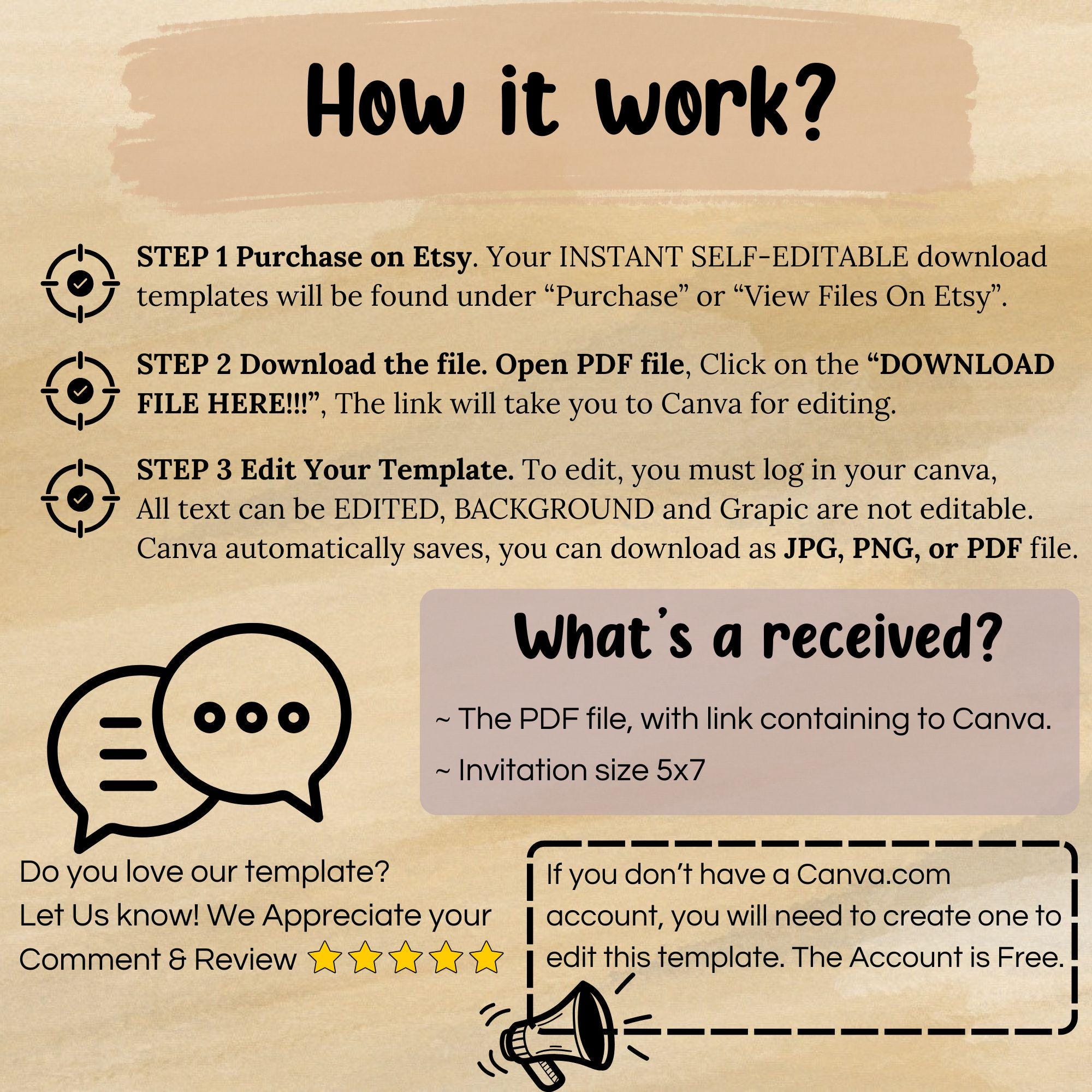 Editable Candy Land Birthday Invitation - 5x7 Canva Template for Print ...