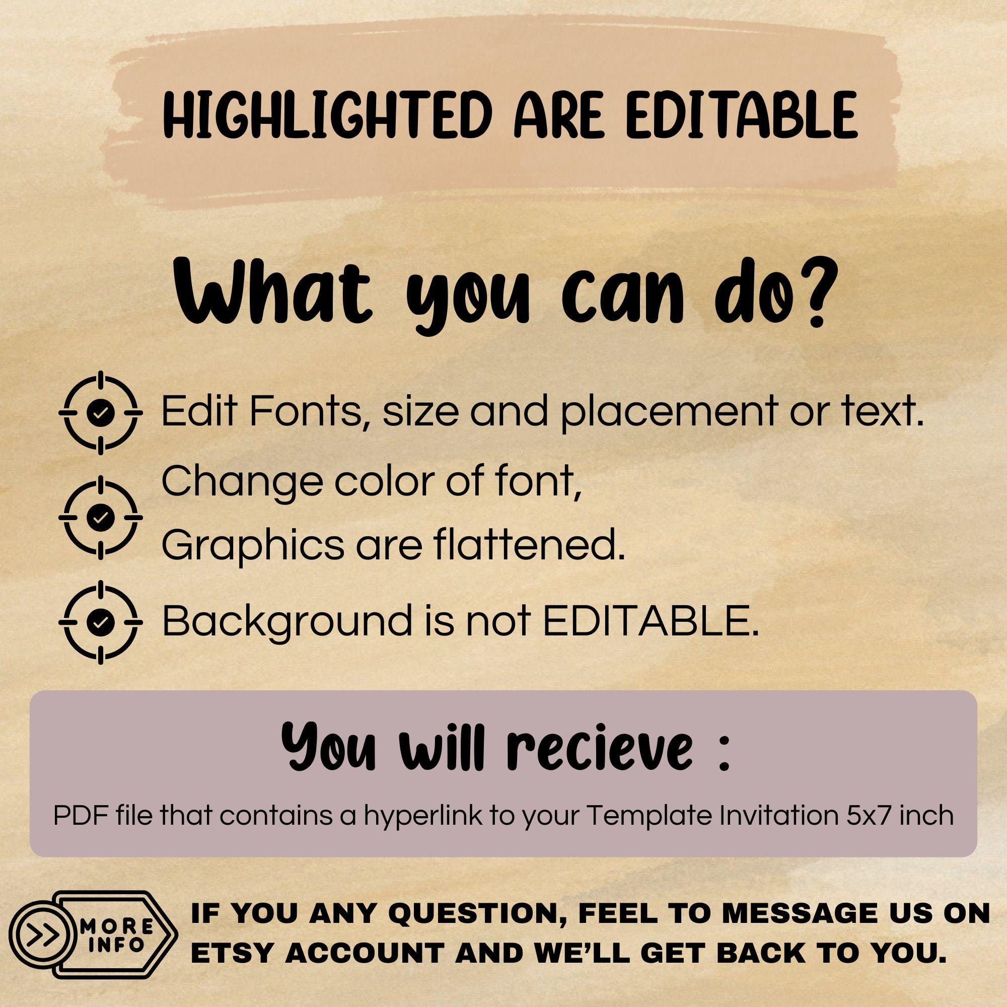 Editable Candy Land Birthday Invitation - 5x7 Canva Template for Print ...