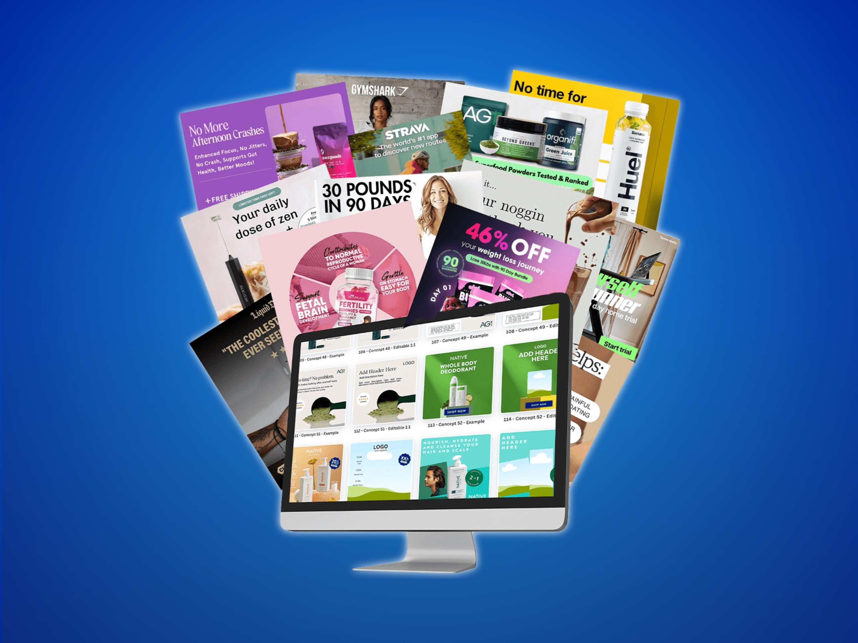 500+ Canva Meta Ad Templates • Facebook & Instagram Ads • PLR MRR ...