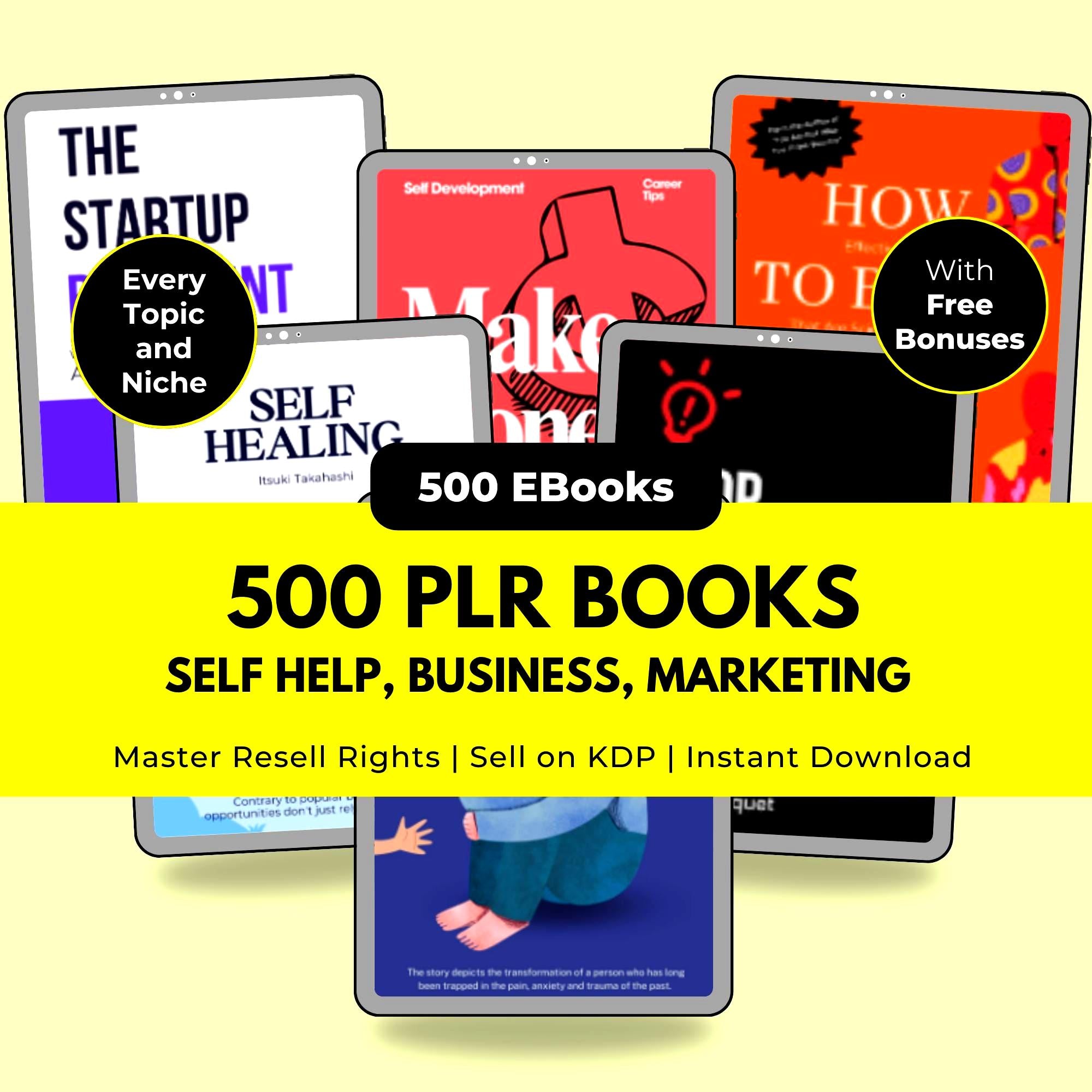 500 PLR & MRR eBook Mega Bundle | Business, Marketing, Self-Help ...