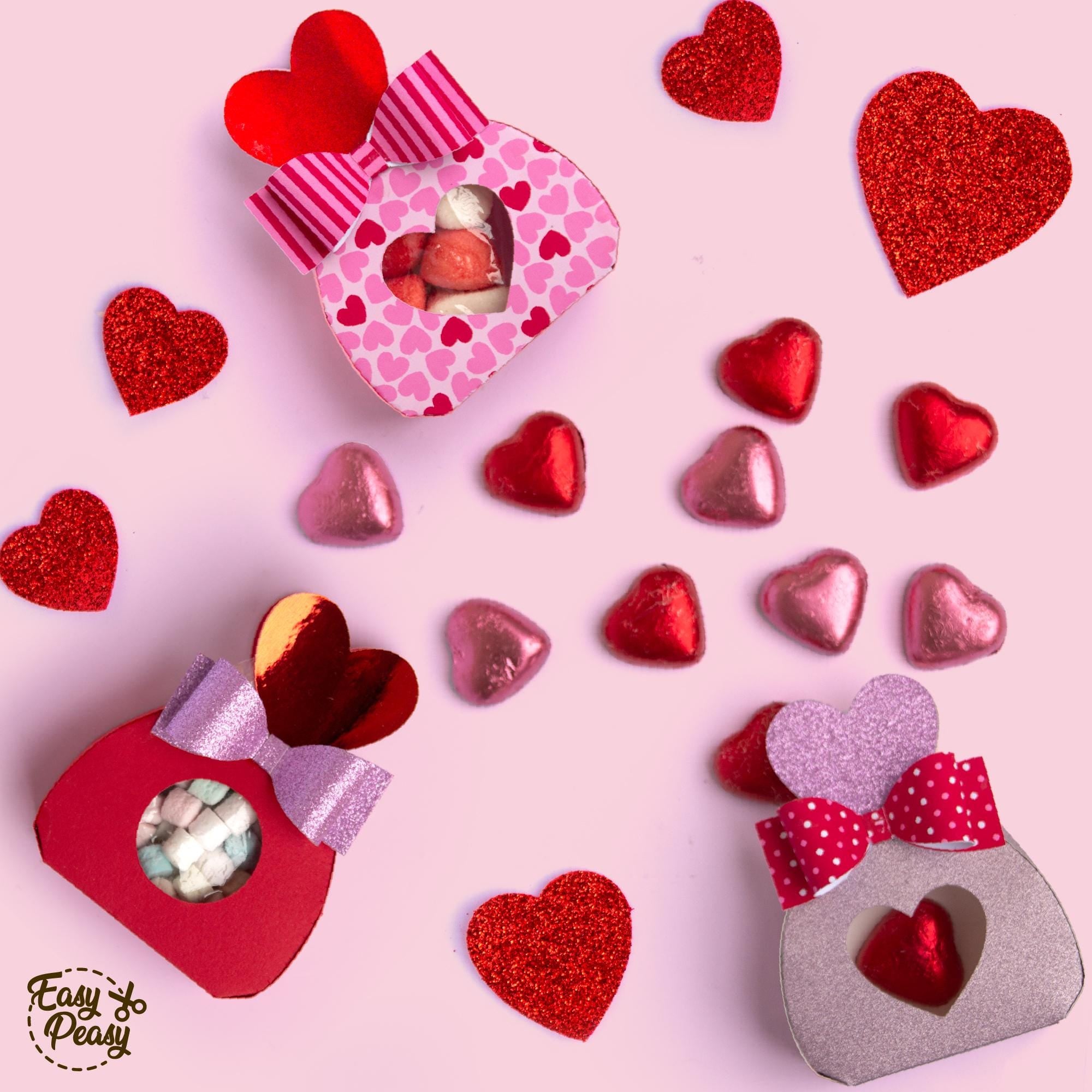 Valentine Heart Paper Gift Box SVG — Cricut & Printable Template ...