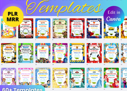 Editable Canva Birthday Invitation Templates — 60+ Digital Invites ...
