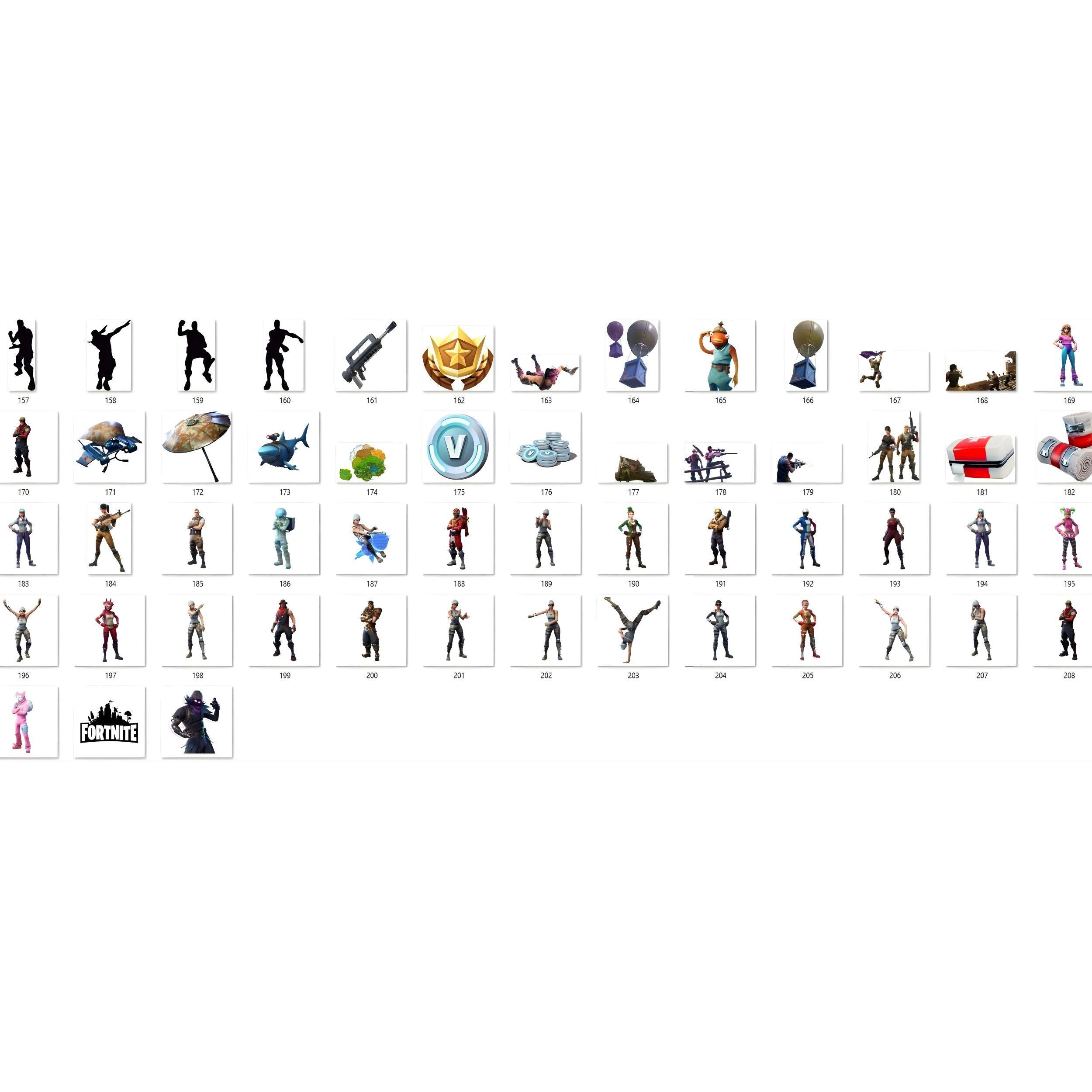 Game Characters PNG Bundle | 200 PNG Party Kit – Crafty Temps