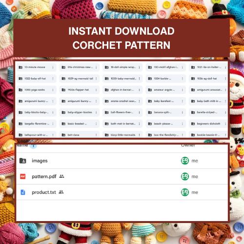 300+ Crochet Patterns Bundle PDF — Amigurumi, Clothing & Home Decor ...