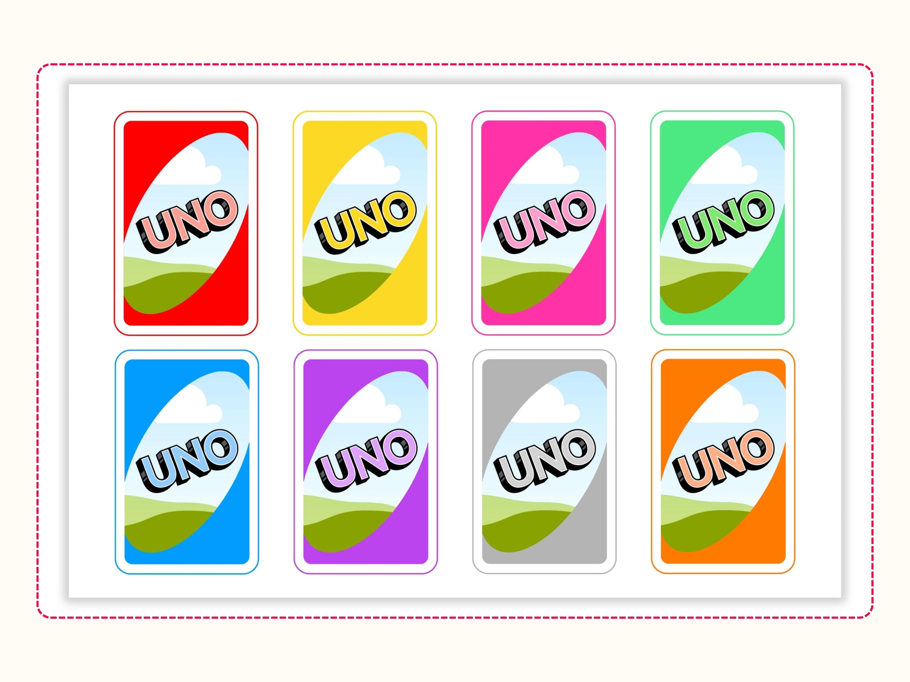 Editable UNO Card Canva Template — 224 Printable Cards – Crafty Temps