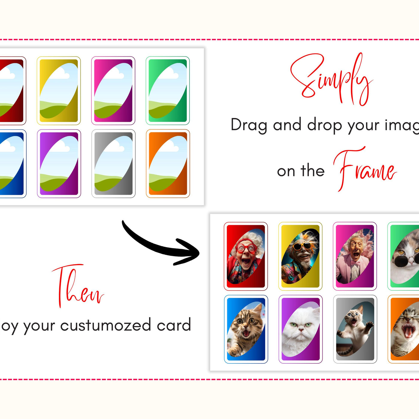 Editable UNO Card Canva Template — 224 Printable Cards – Crafty Temps