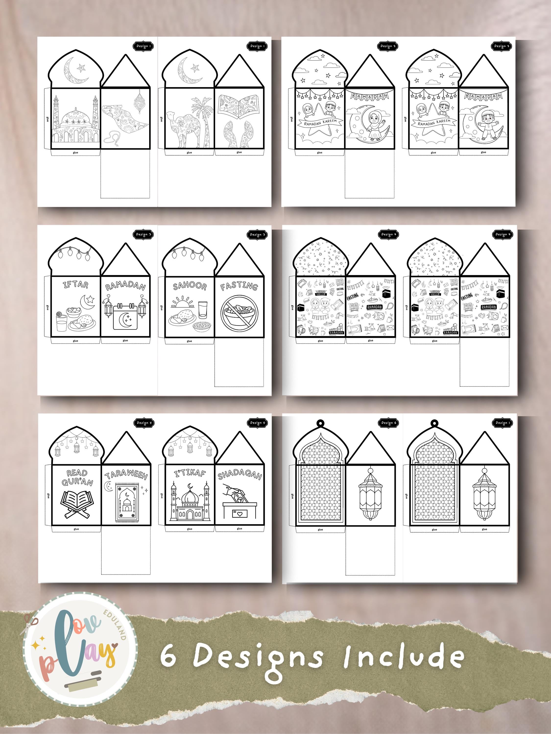DIY Ramadan Lantern Printable PDF — Kids Craft Activity & Classroom ...